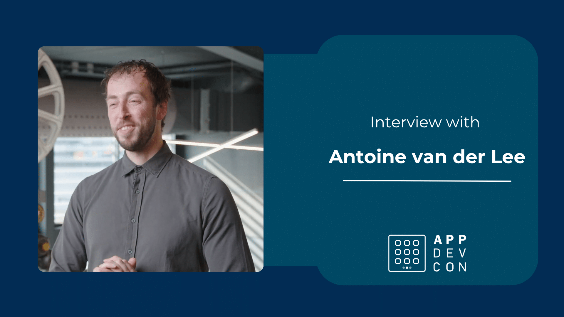 Interview with Antoine van der Lee - Appdevcon Conference